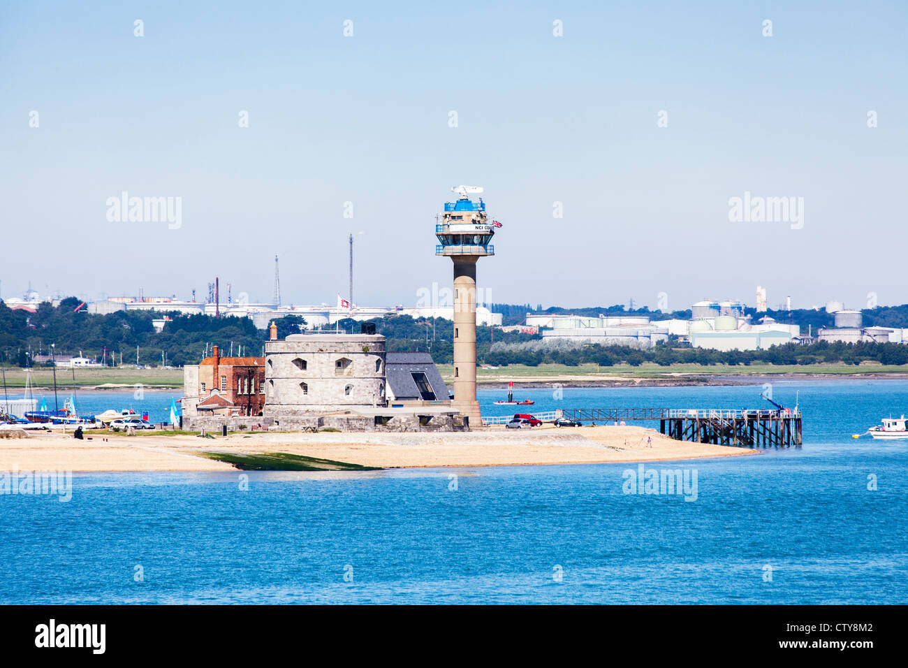 Calshot Castle, on Calshot spit on Southampton Water, Hampshire ...