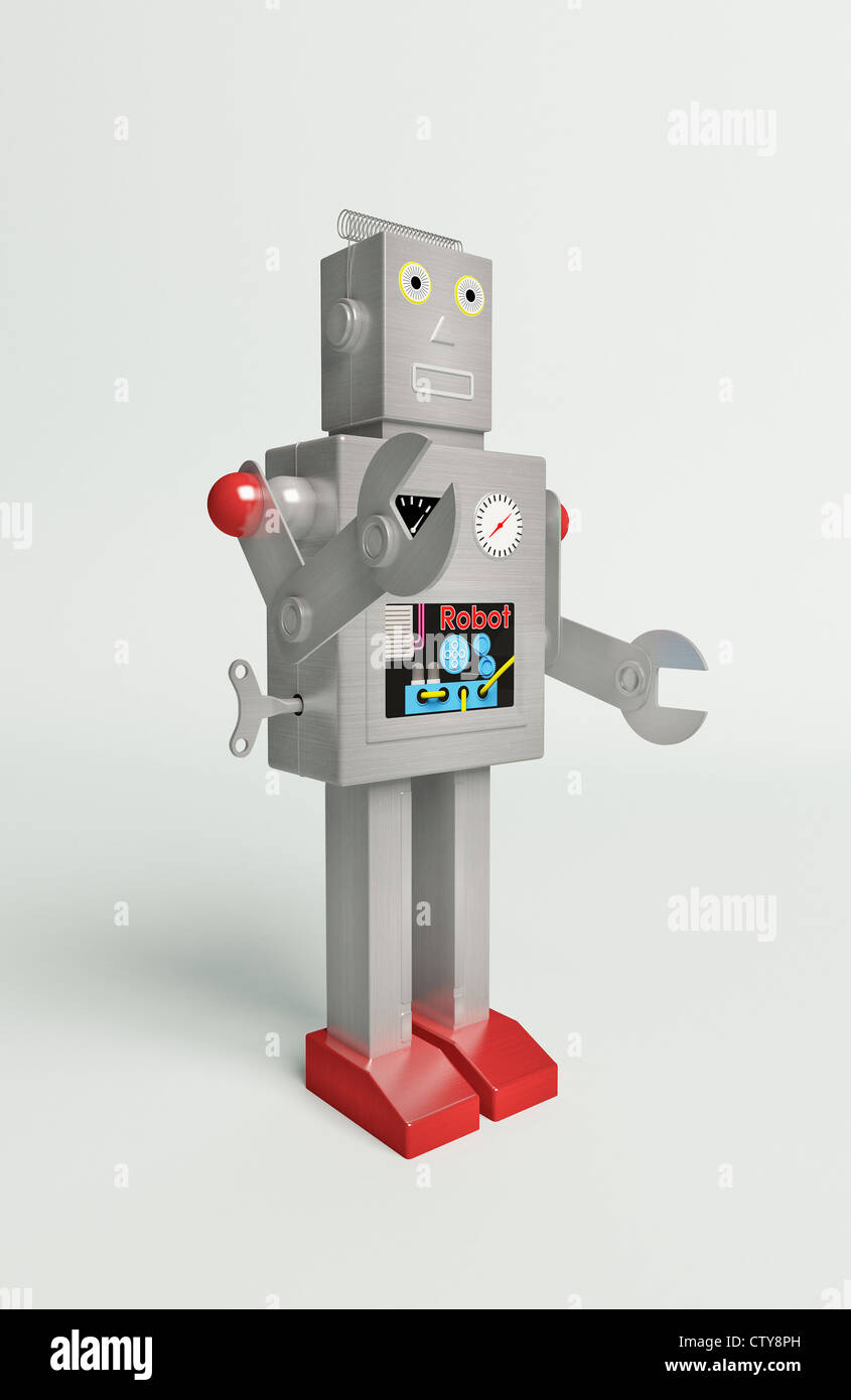 Gray robot hi-res stock photography and images - Alamy
