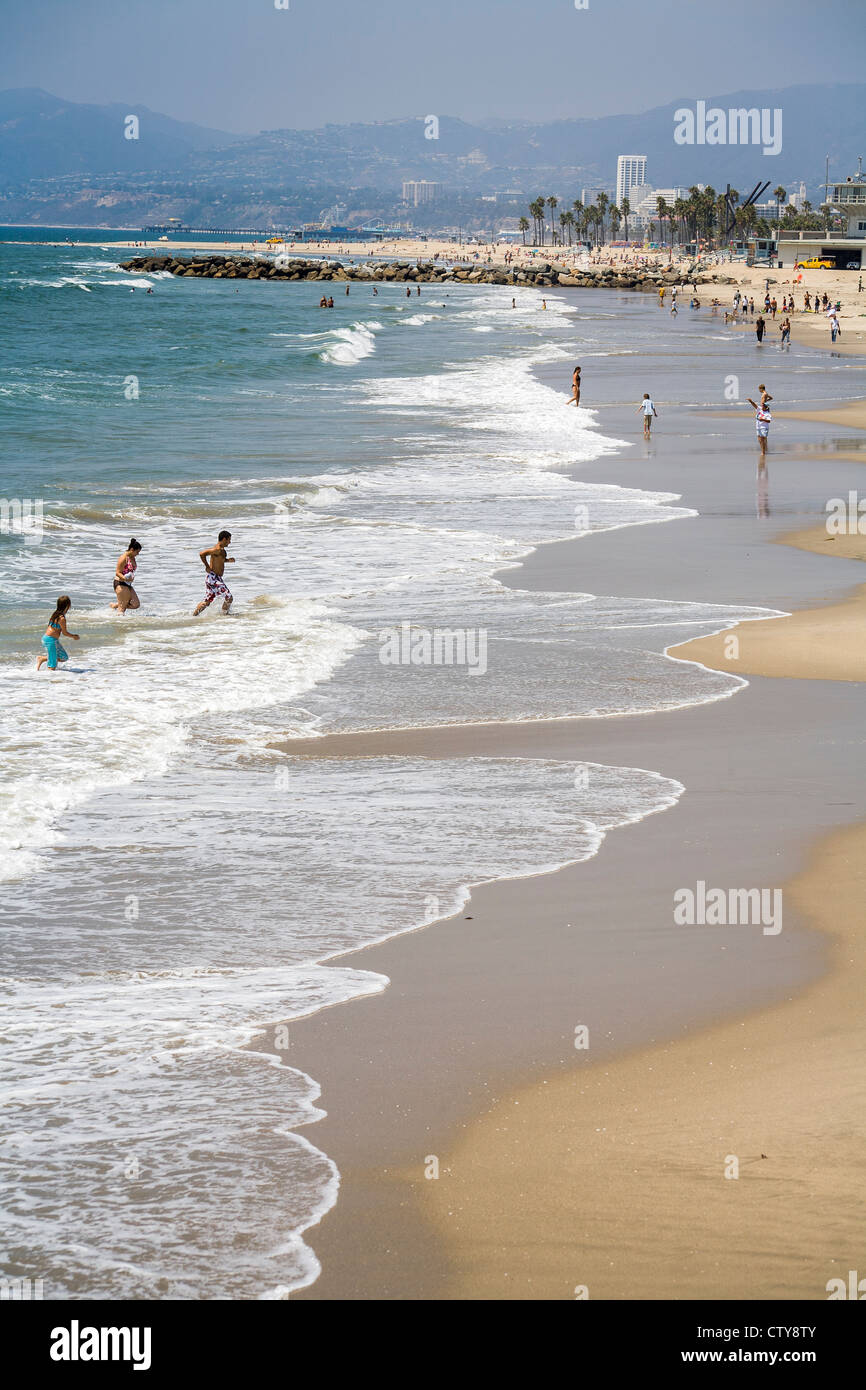 Surf and sand at Venice Beach, Los Angeles, California, USA Stock Photo ...