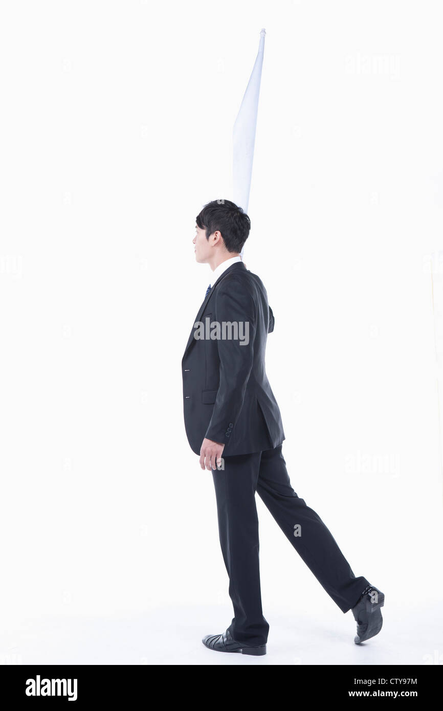 Man with white flag hi-res stock photography and images - Alamy