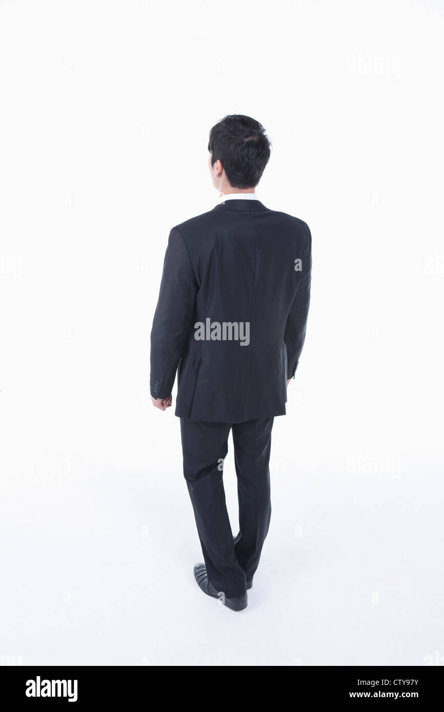 The back side of a man Stock Photo - Alamy