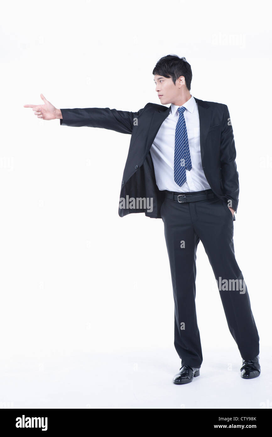 A man shooting with his hand Stock Photo - Alamy
