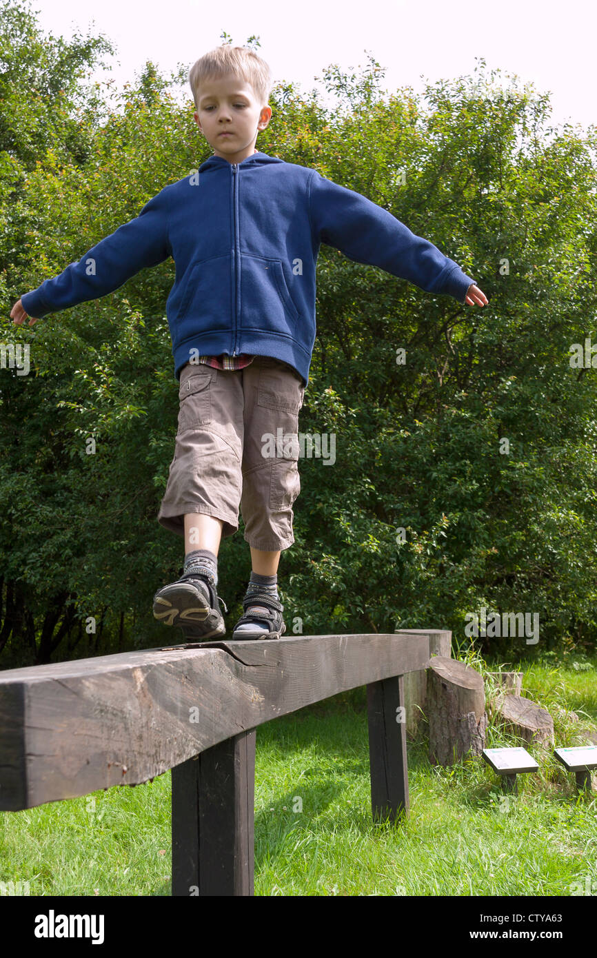 Balance beam playground hi-res stock photography and images - Alamy