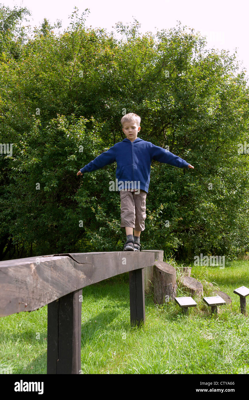 Balance Beam Boy High Resolution Stock Photography and Images - Alamy