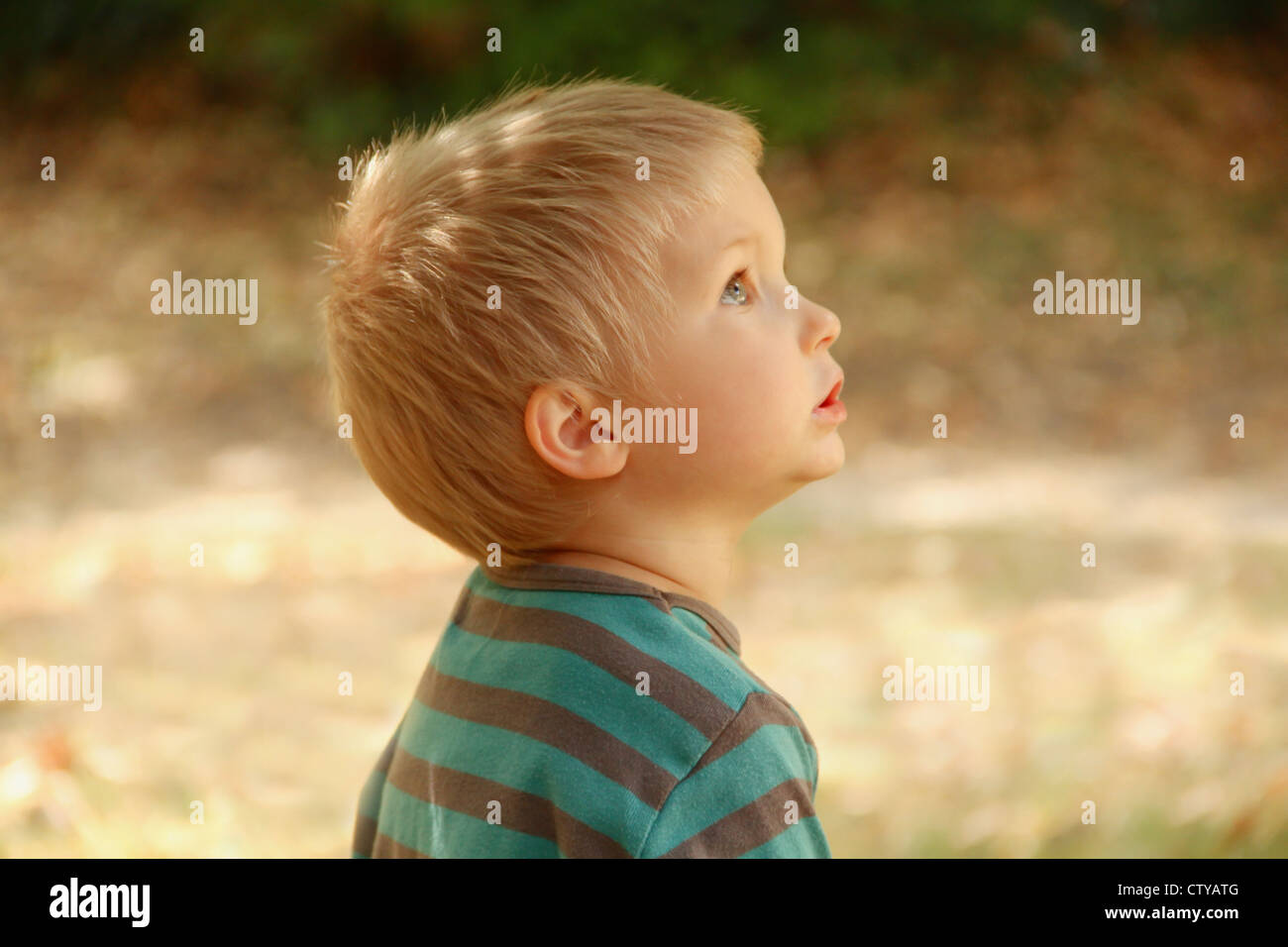 France young boy looking up hi-res stock photography and images - Alamy