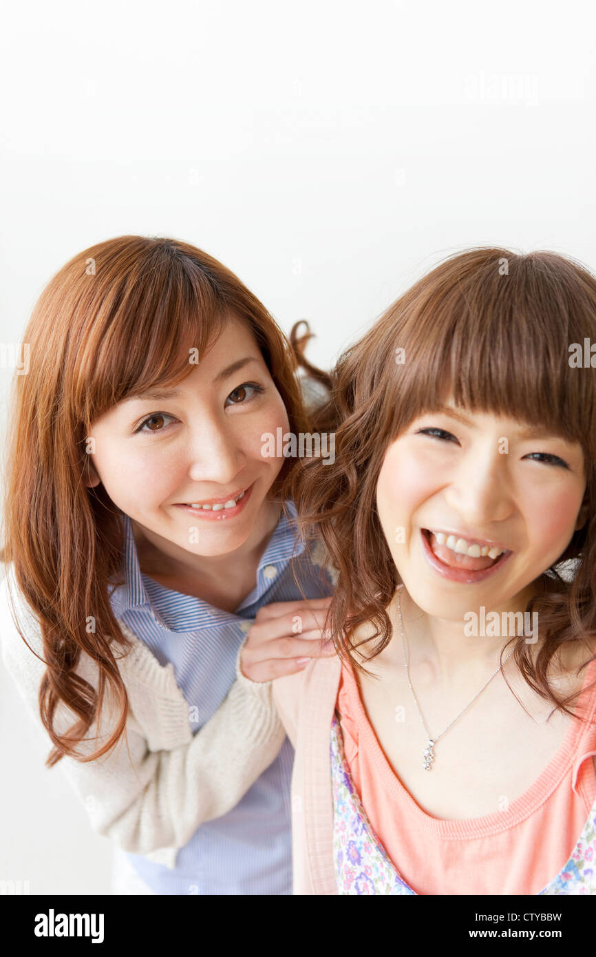 Portrait of two women Stock Photo - Alamy