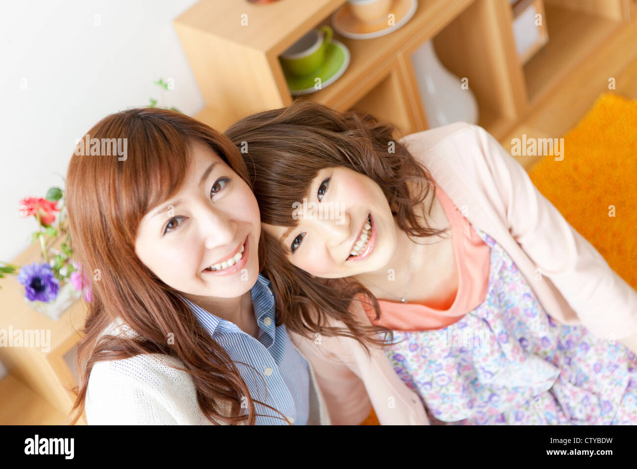 Portrait of two women Stock Photo - Alamy