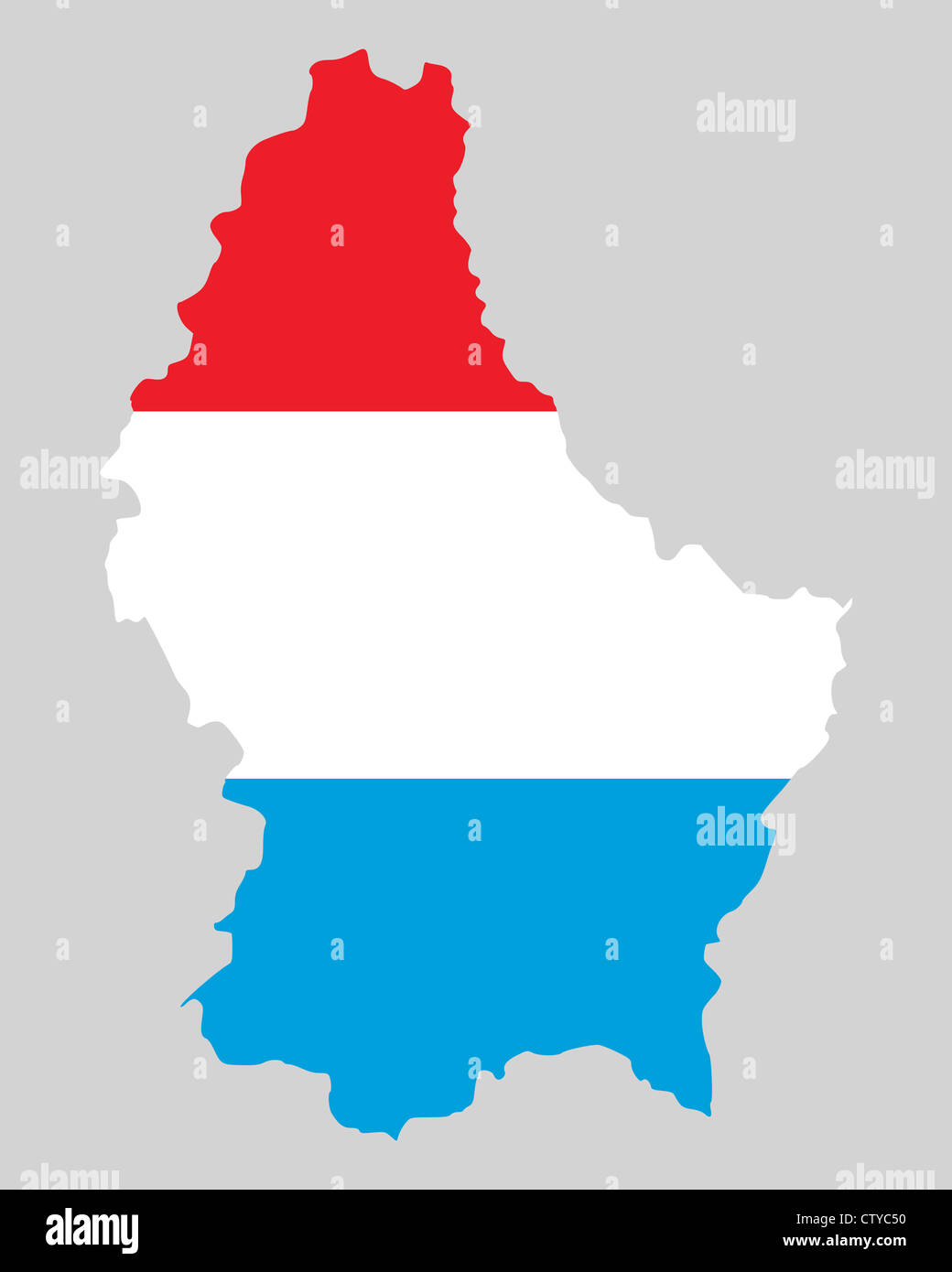 Map and flag of Luxembourg Stock Photo - Alamy