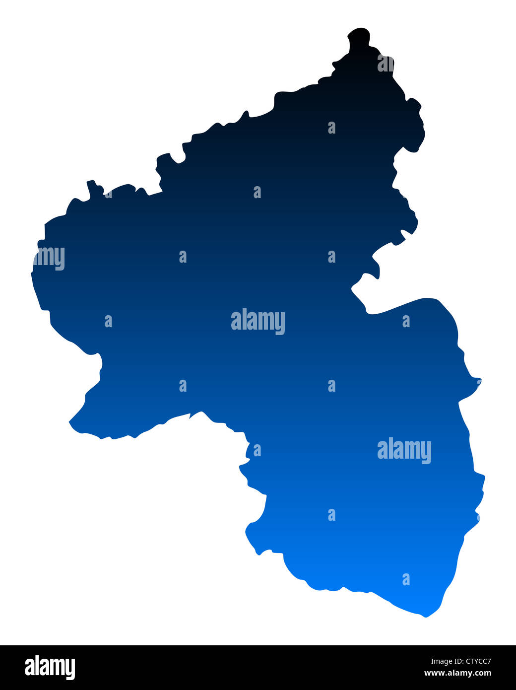 Map of Rhineland-Palatinate Stock Photo - Alamy