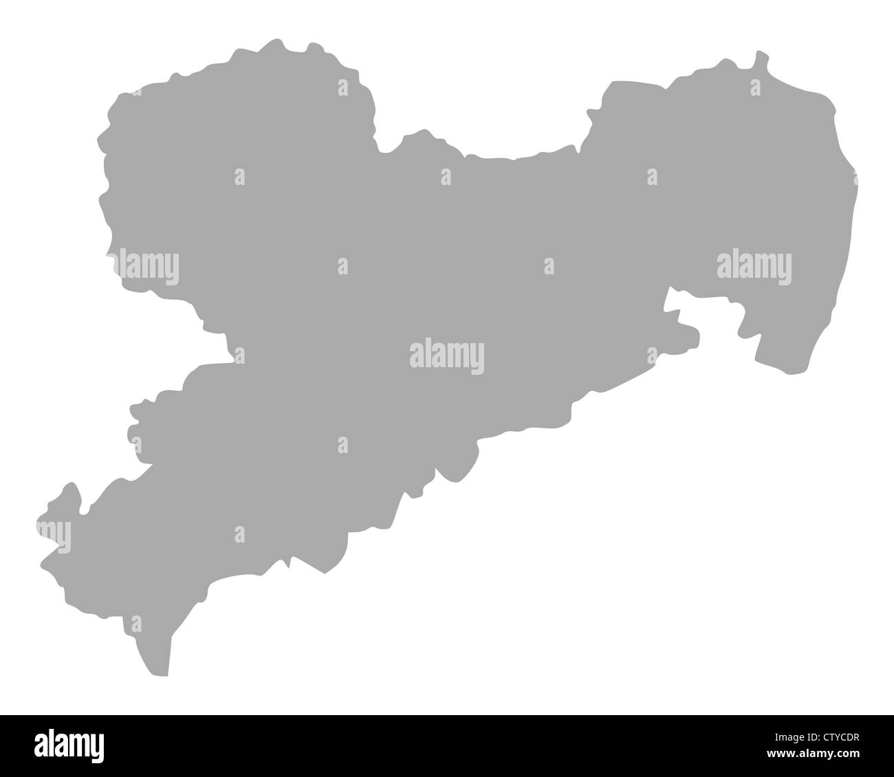 Map of Saxony Stock Photo - Alamy