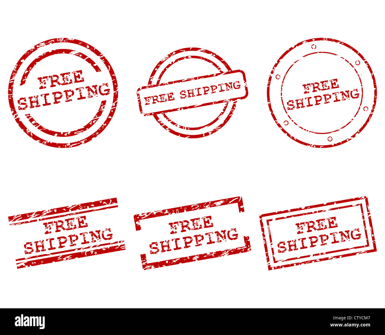 Stamp text free shipping hi-res stock photography and images - Alamy