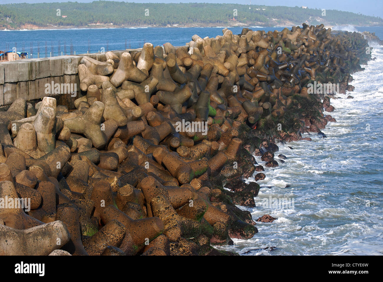 sea wall near kovalam,kerala,india Stock Photo - Alamy