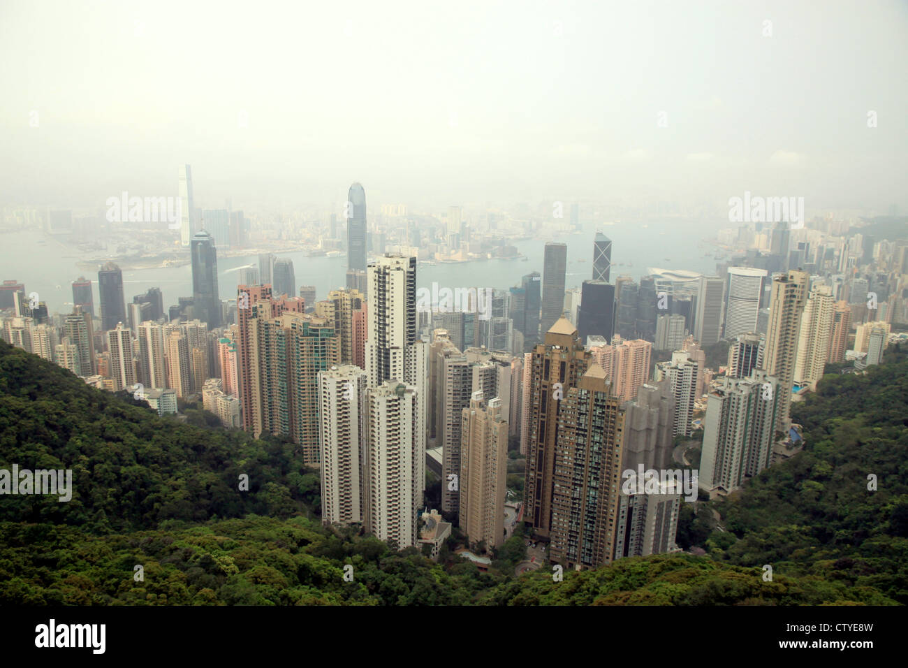 A view of Hong Kong from Victoria Peak Stock Photo - Alamy