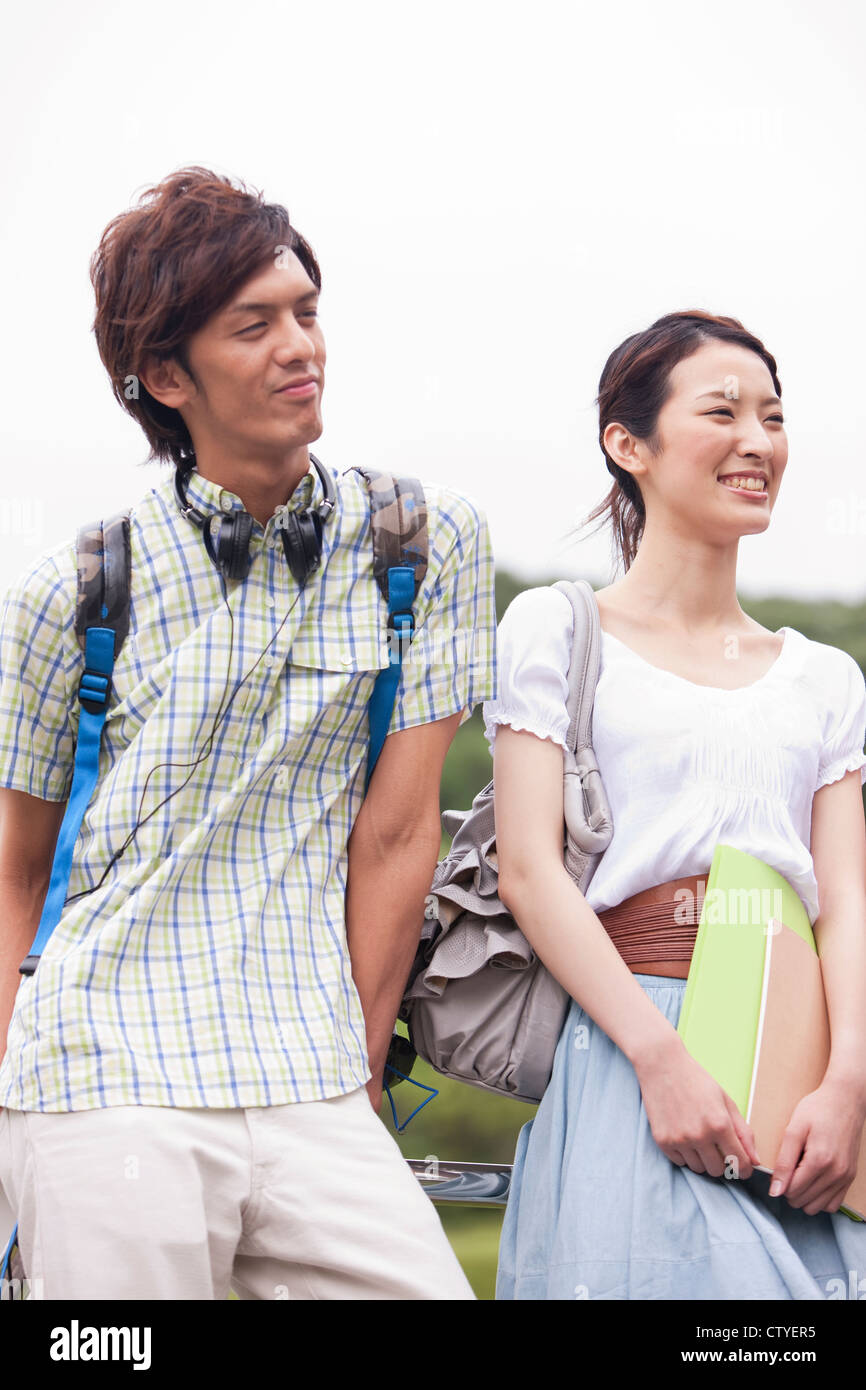 Two university students smiling Stock Photo - Alamy