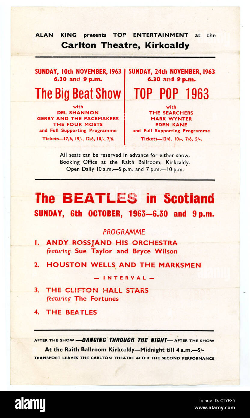 Beatles 1963 october hi-res stock photography and images - Alamy