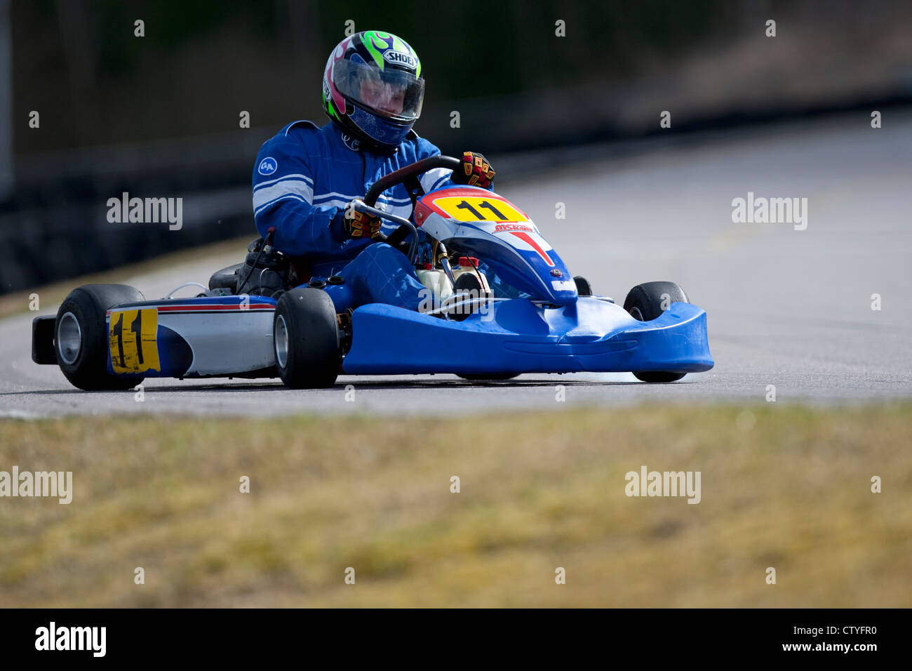 Kart on race track Stock Photo - Alamy
