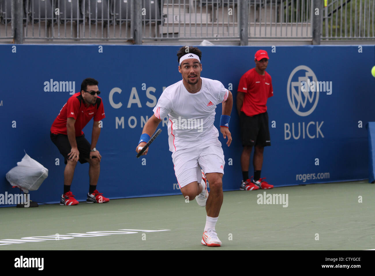 tennis player intense action Stock Photo - Alamy