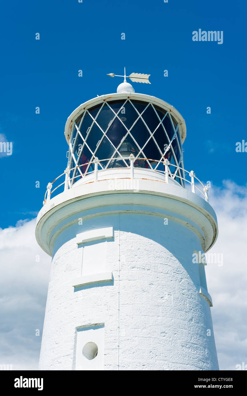 The lighthouse at Caldey Island, near Tenby, Wales Stock Photo - Alamy