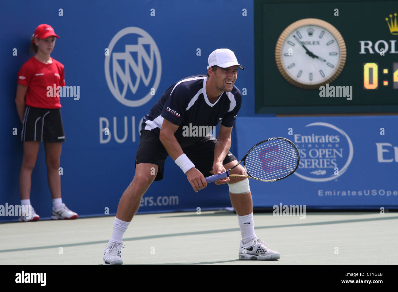 tennis player ready position Stock Photo - Alamy