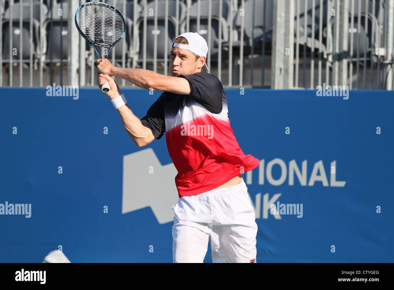 tennis backhand return Stock Photo - Alamy