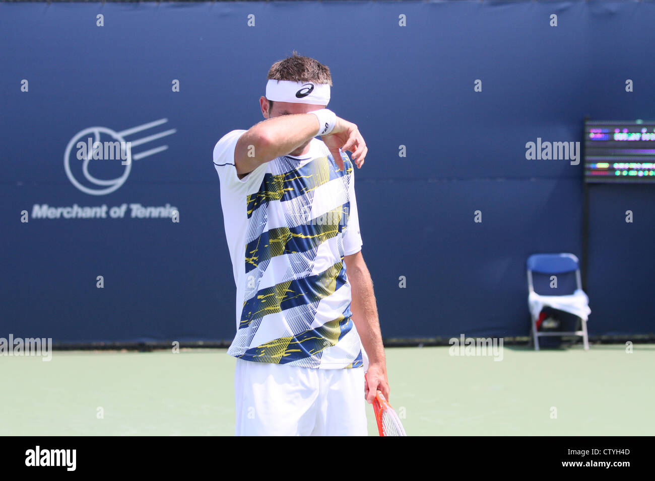 tennis player sweating hot outdoor sunny summer Stock Photo - Alamy