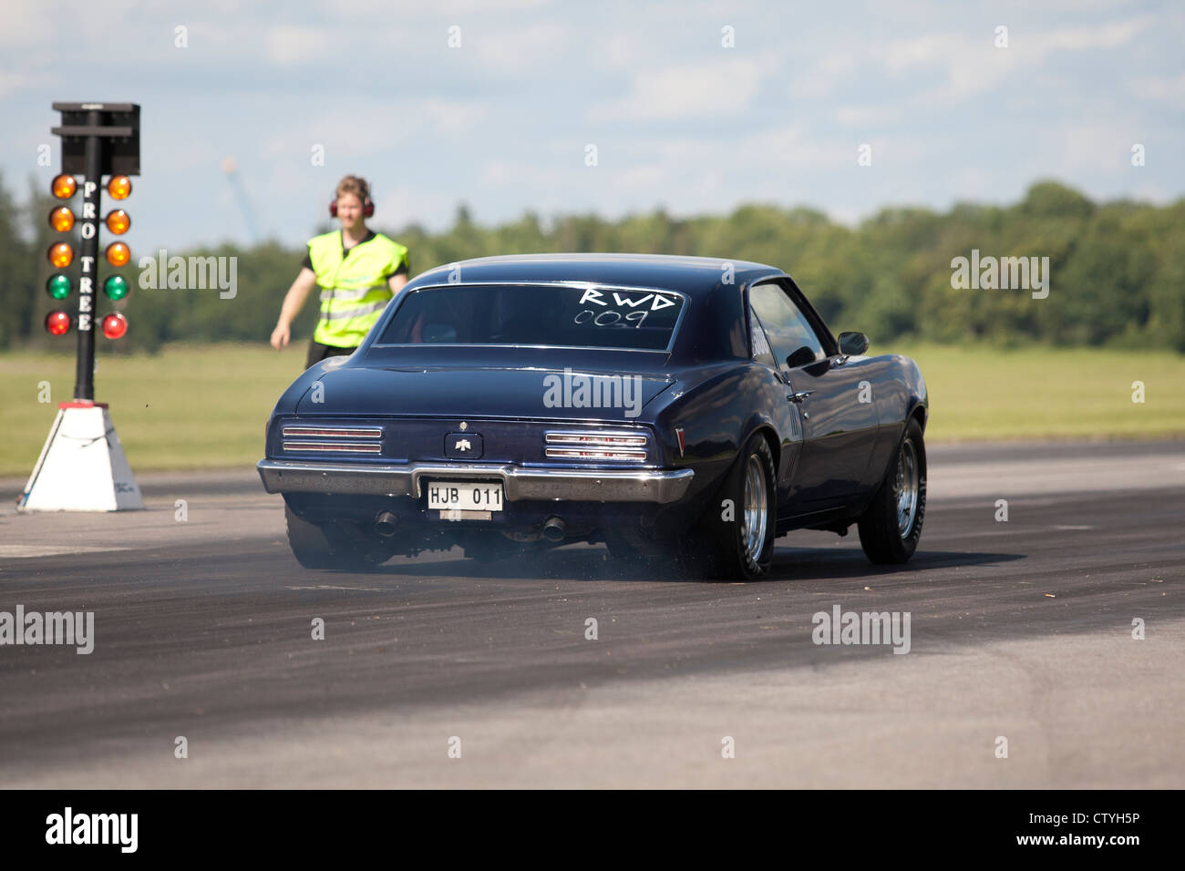 Drag Racing with Pontiac Firebird Stock Photo - Alamy
