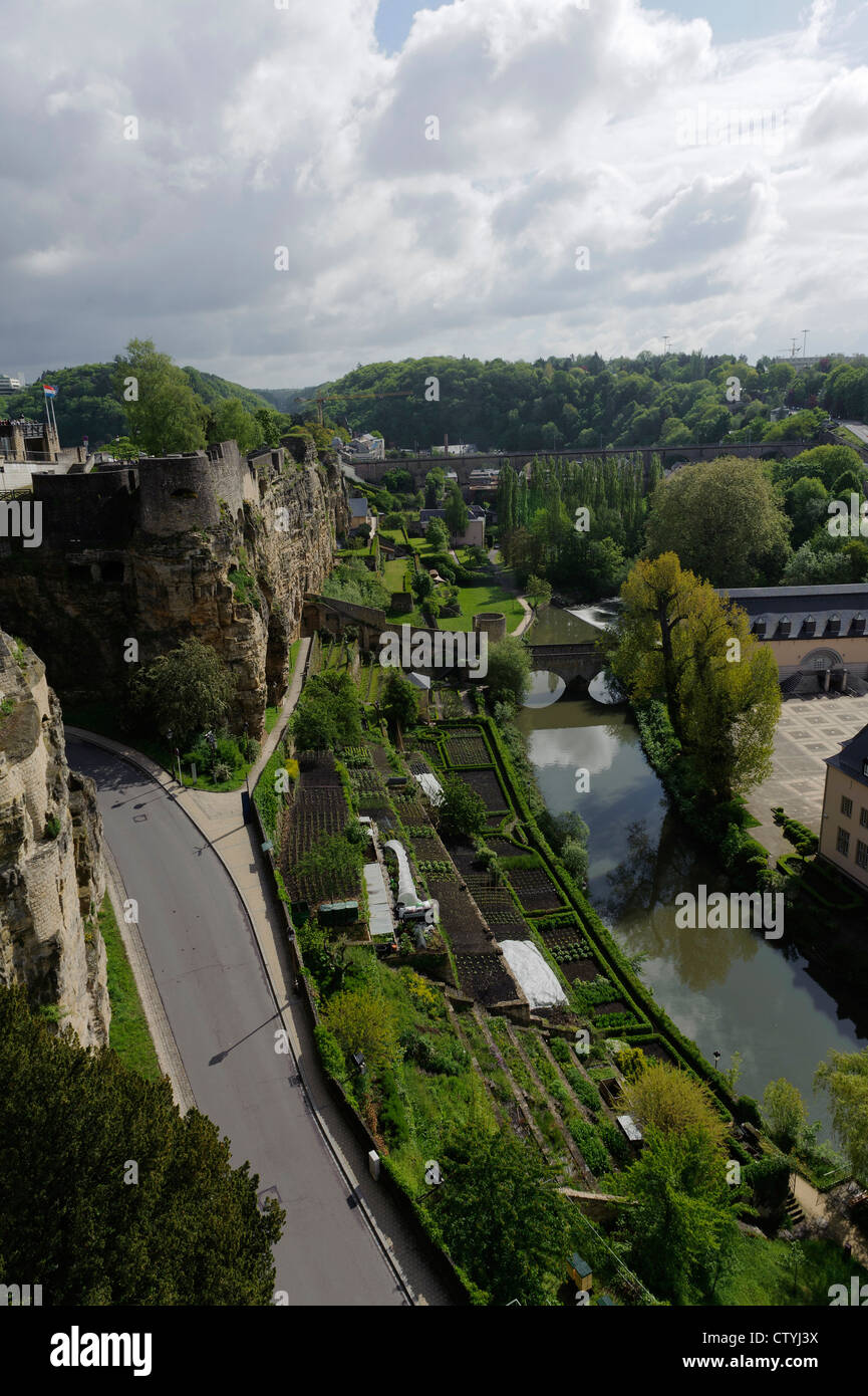 Bock casemate river alzette city luxembourg hi-res stock photography ...