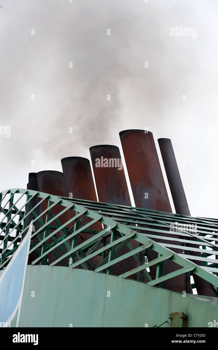 Dark Black Smoke From Chimney High Resolution Stock Photography and ...