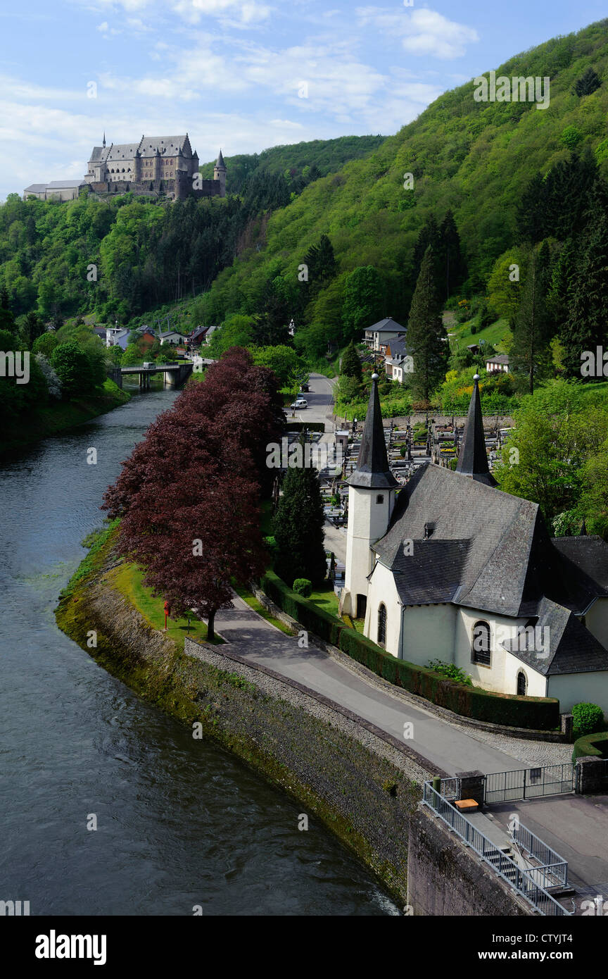 River Our, Castle of Vianden, Luxembourg Stock Photo - Alamy