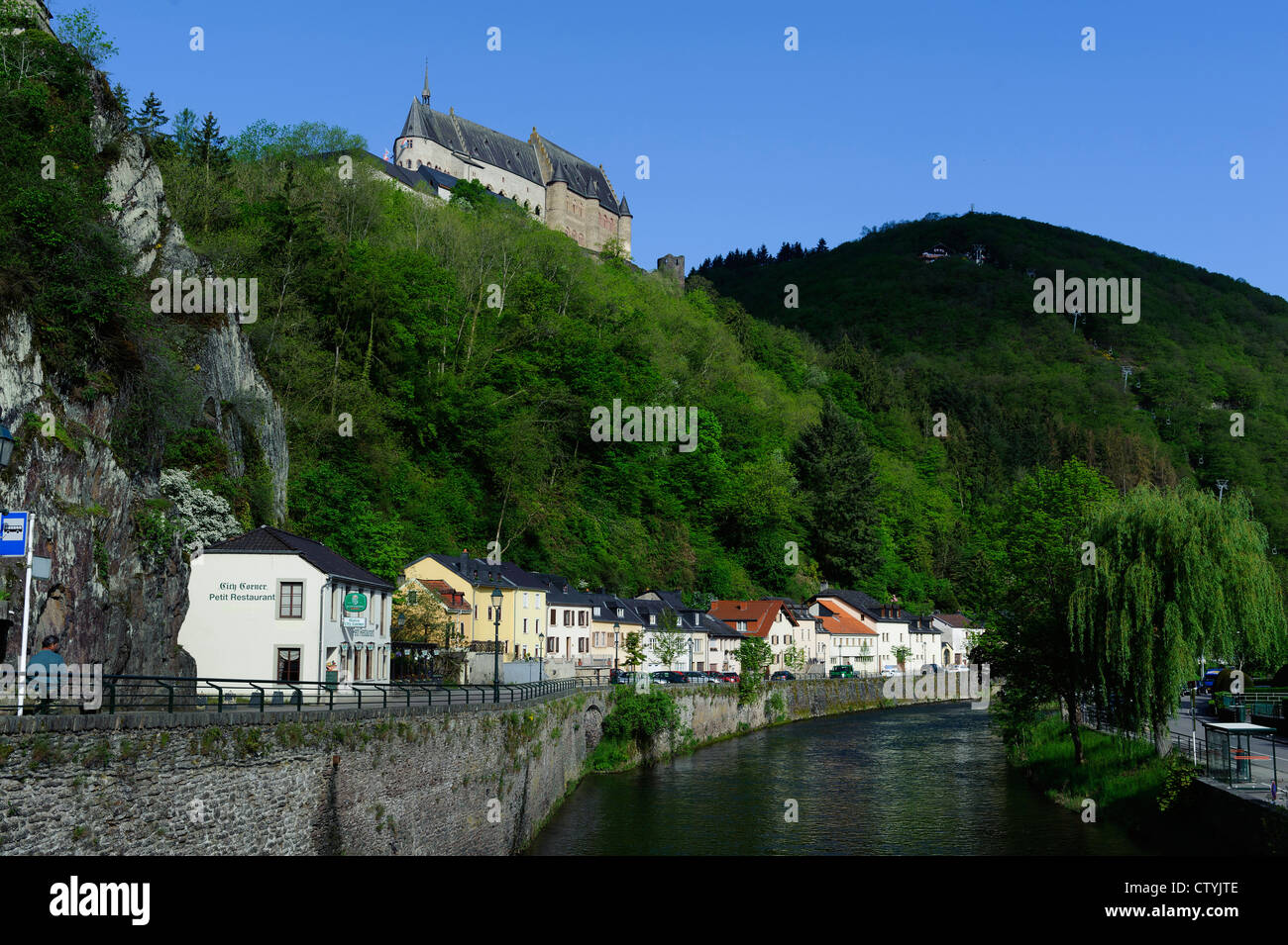 Castle in Vianden, River Our, Luxembourg Stock Photo - Alamy