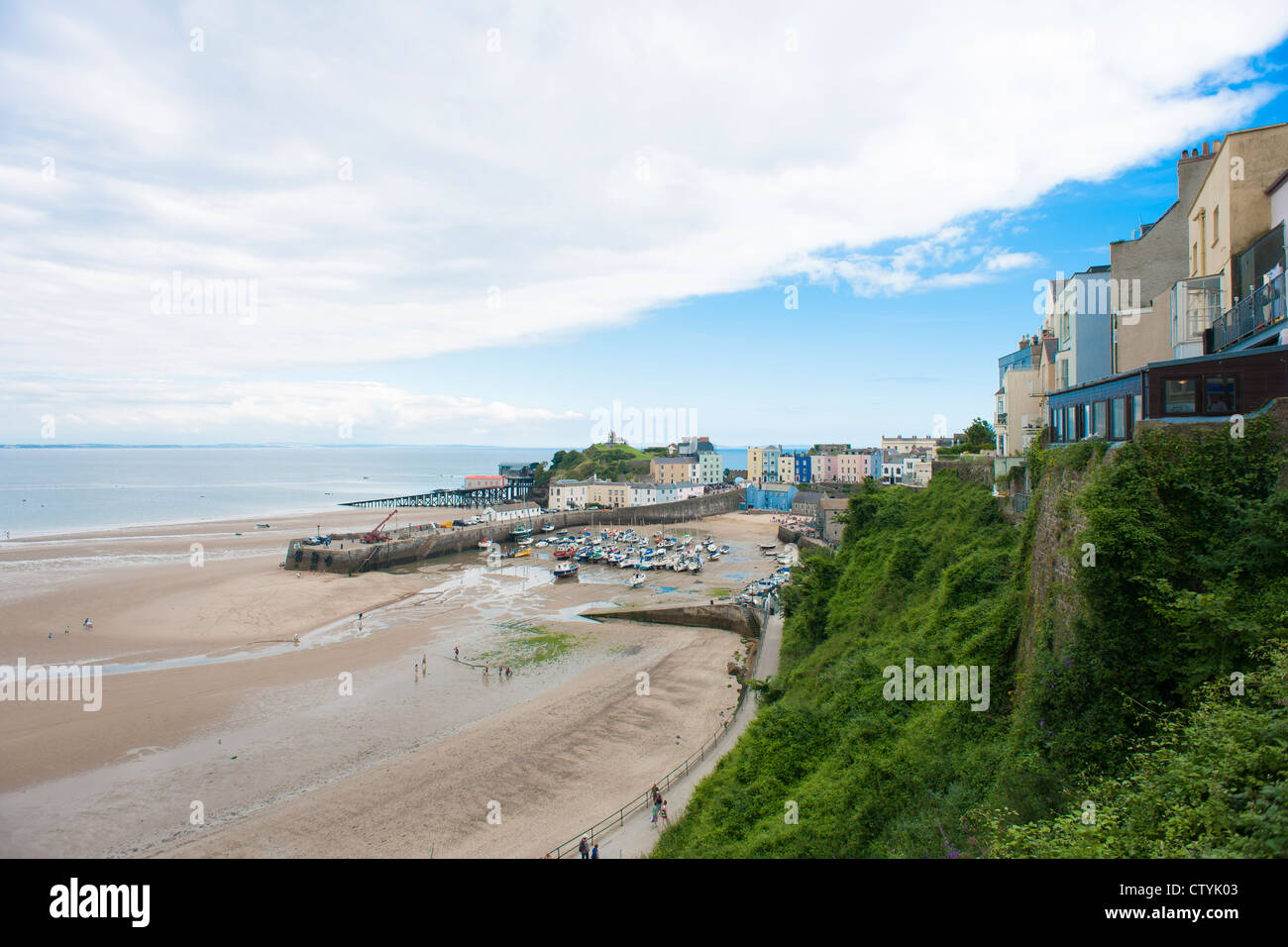 The harbour in Tenby, Wales Stock Photo - Alamy