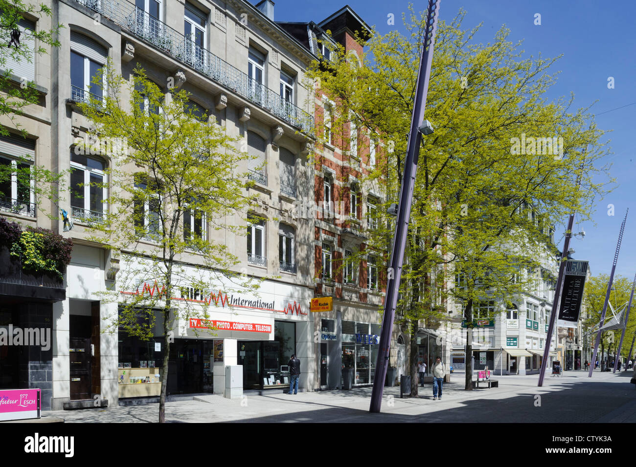 Art Nouveau House in Rue d'Alzette in Esch-sur-Alzette, Luxembourg Stock Photo - Alamy