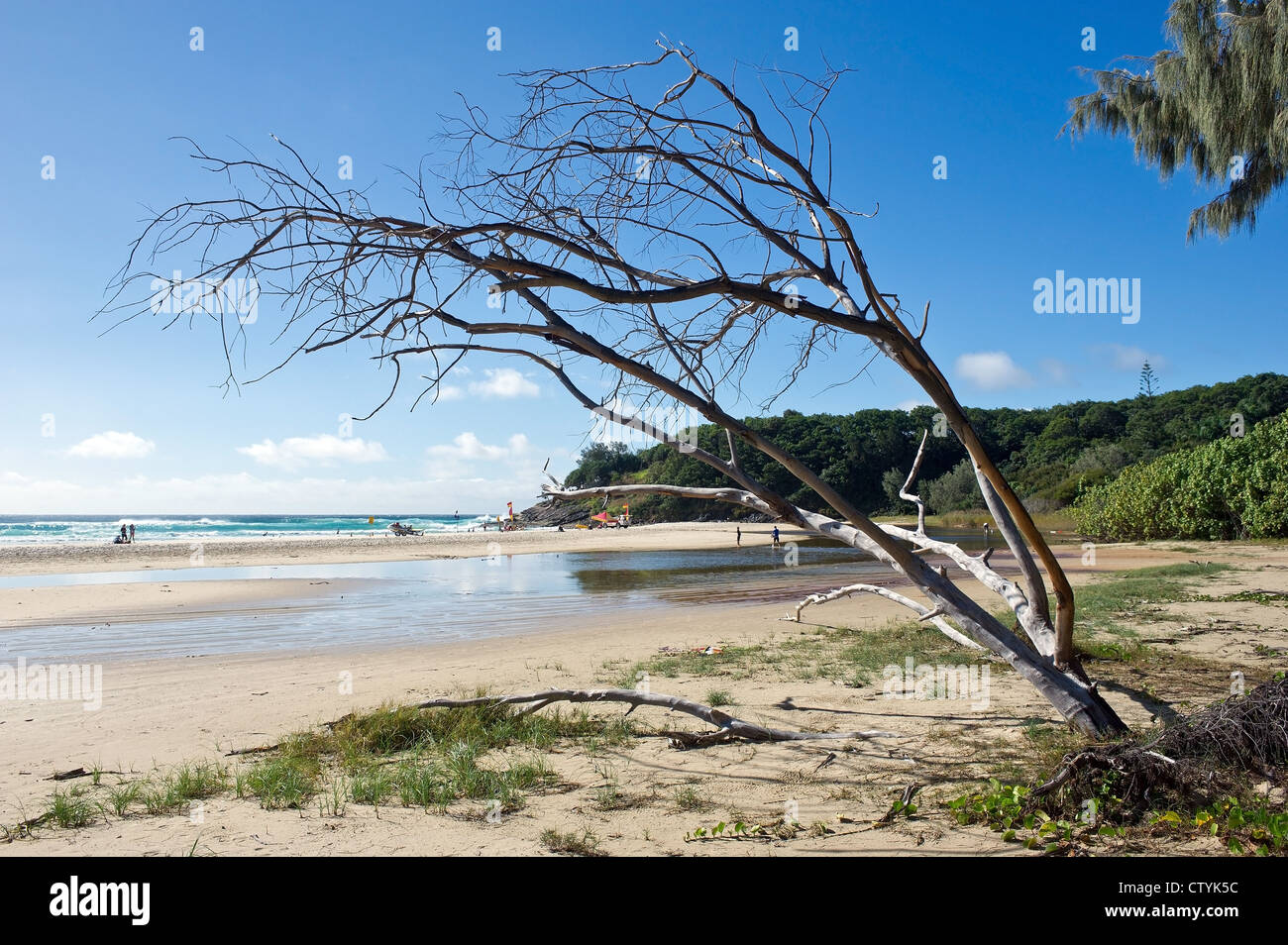 Cylinder Beach on North Stradbroke Island in Queensland, Australia ...