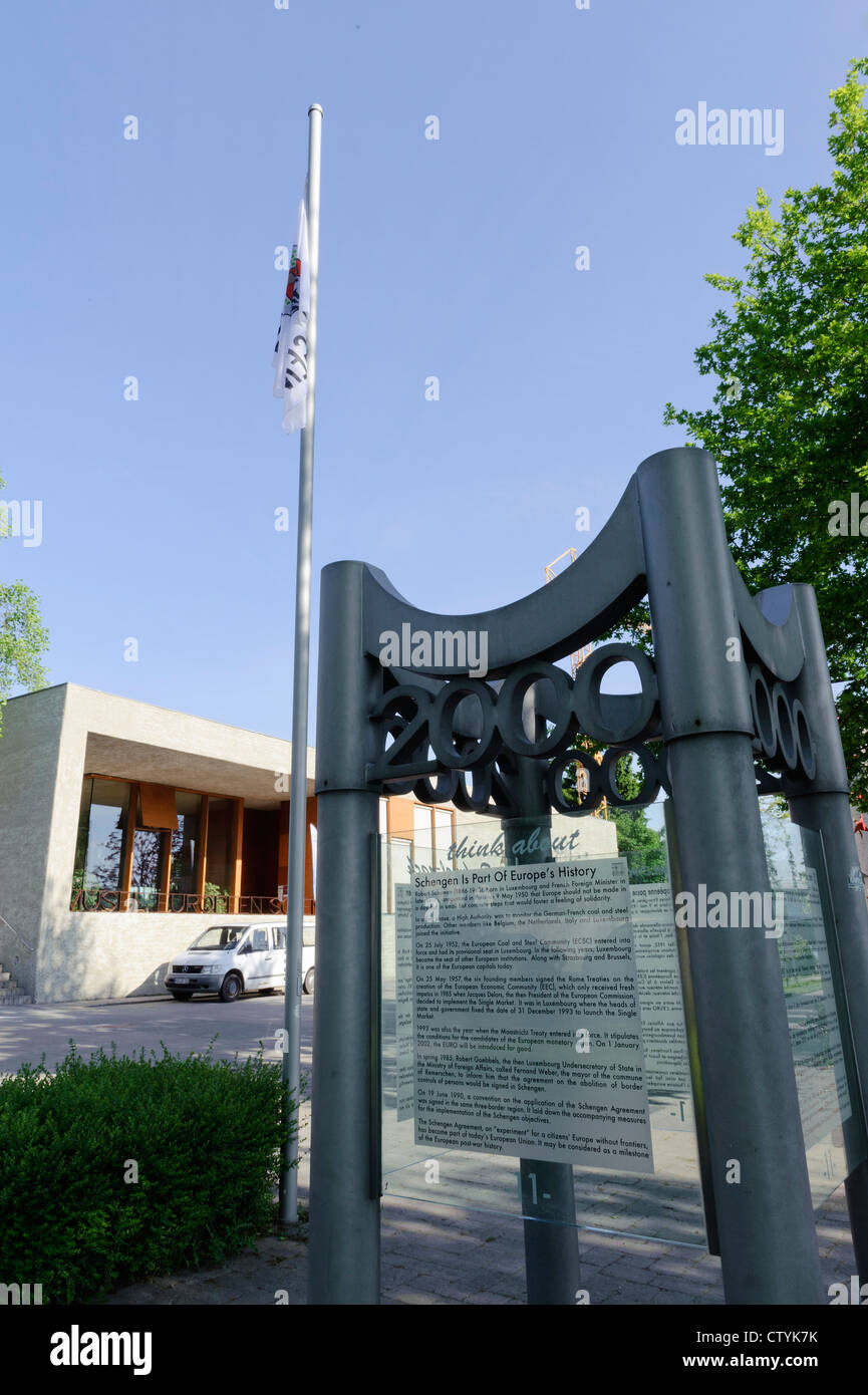 European Center and Monument of Schengen Treaty in Schengen, Luxemburg ...
