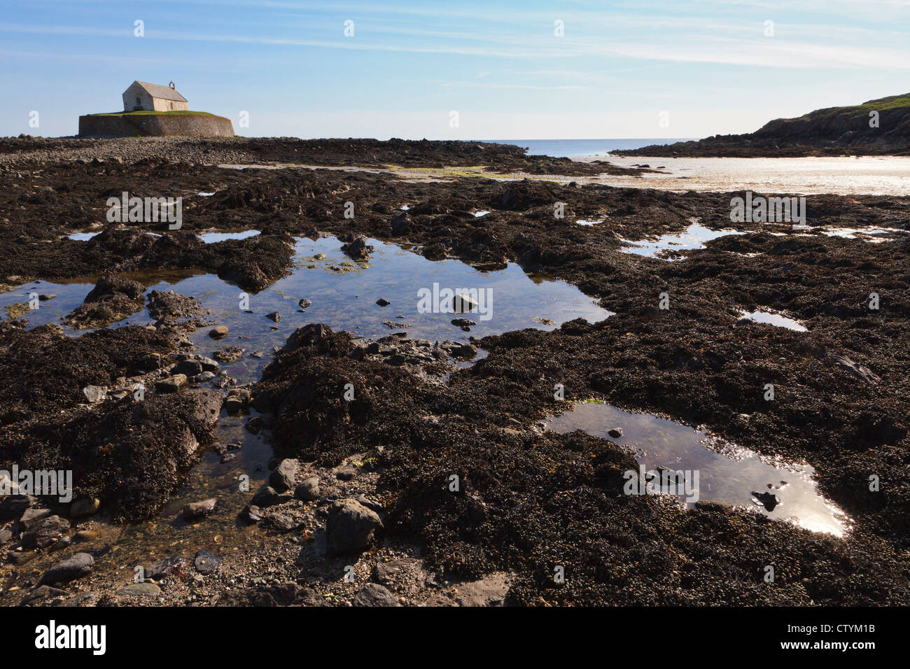 St Cwyfan's Church (the Church in the Sea), Cribinau Island, near ...