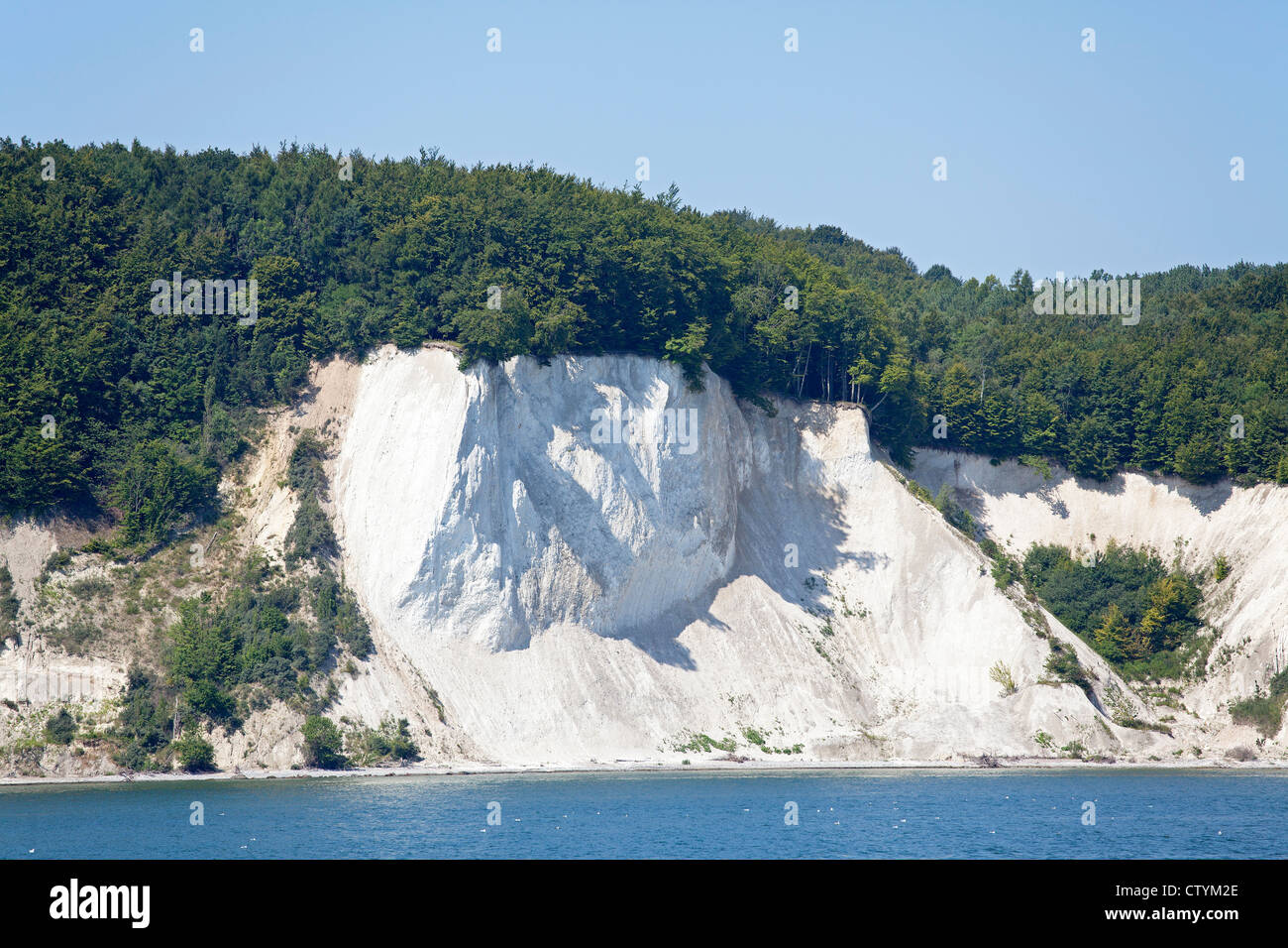 white cliffs near Sassnitz, Jasmund Peninsula, Ruegen Island, Baltic ...