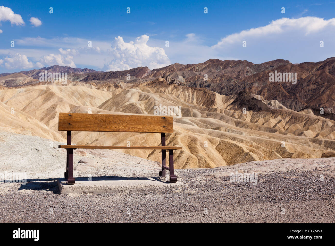 Eroded Ridges At Zabriskie Point, Death Valley National Park ...