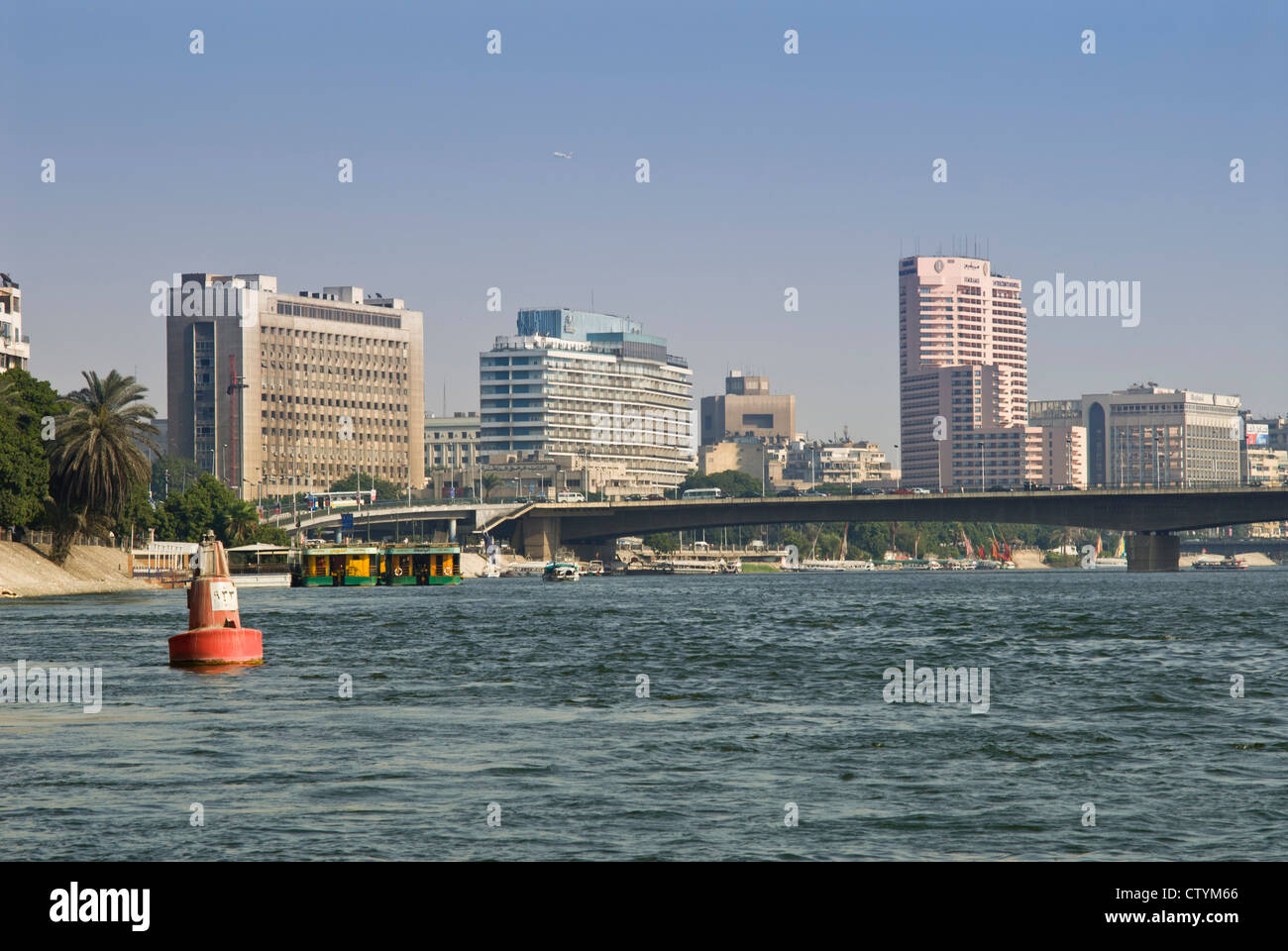October 6th Bridge, Nile River, Cairo, Egypt, North Africa, Africa ...