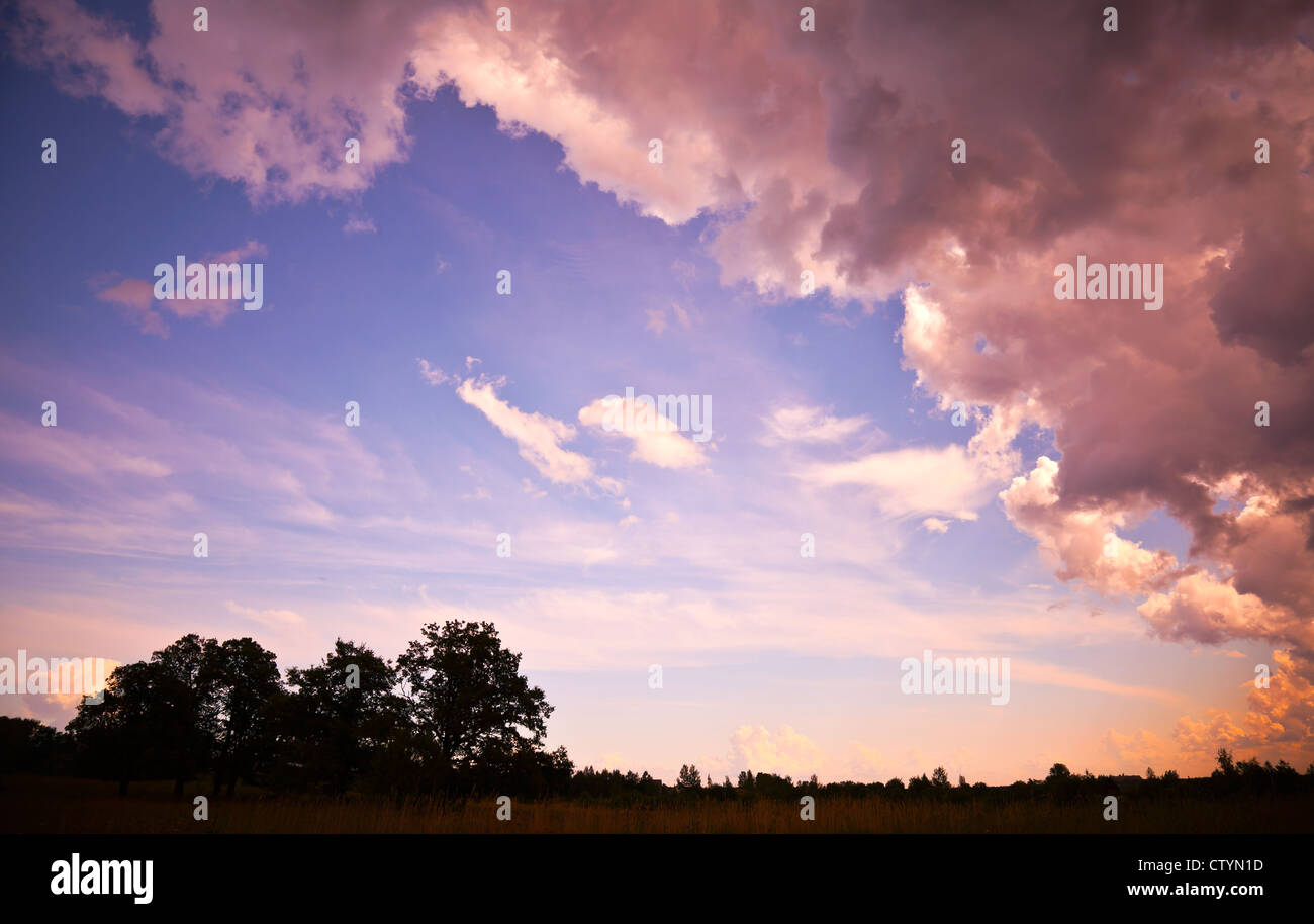 Golden pink sunset hi-res stock photography and images - Alamy