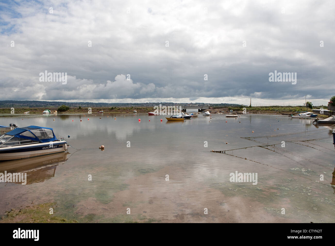 Starcross in Devon overlooking the harbour at high tide Stock Photo - Alamy