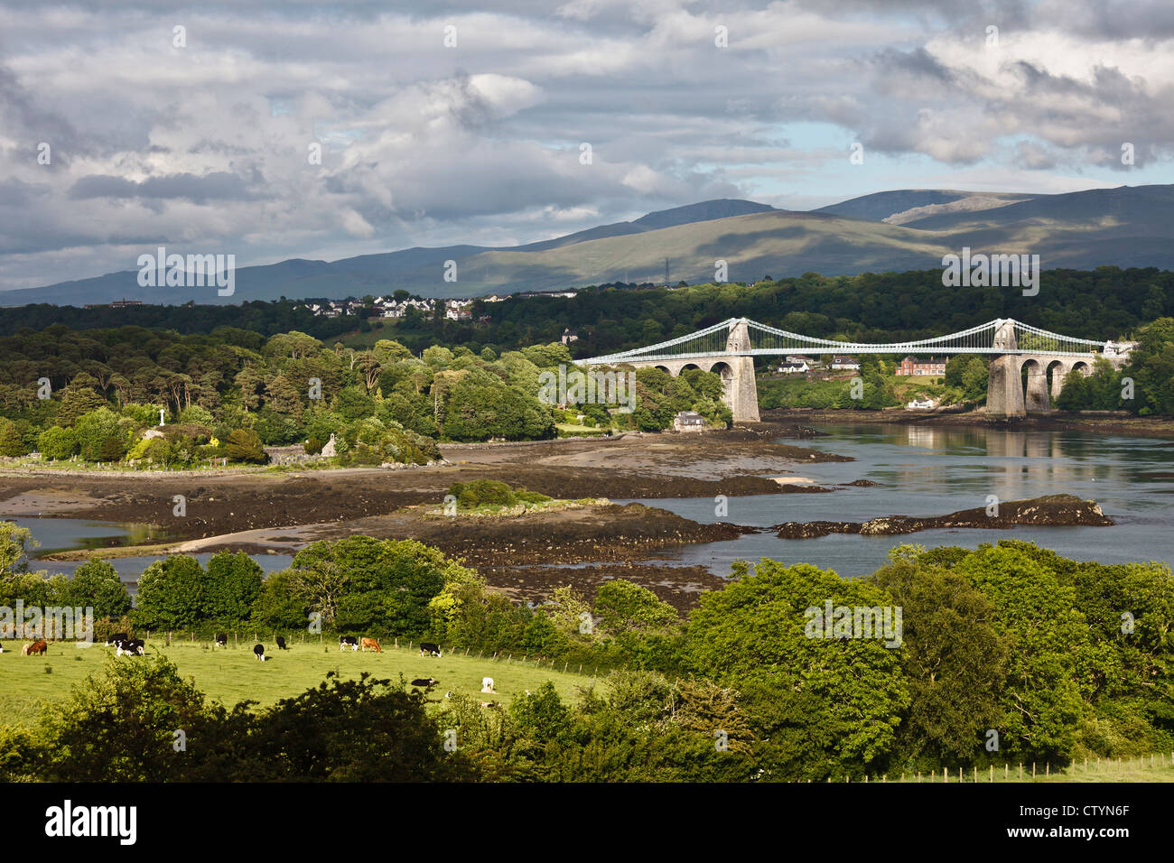Menai Bridge, Anglesey, Wales Stock Photo - Alamy