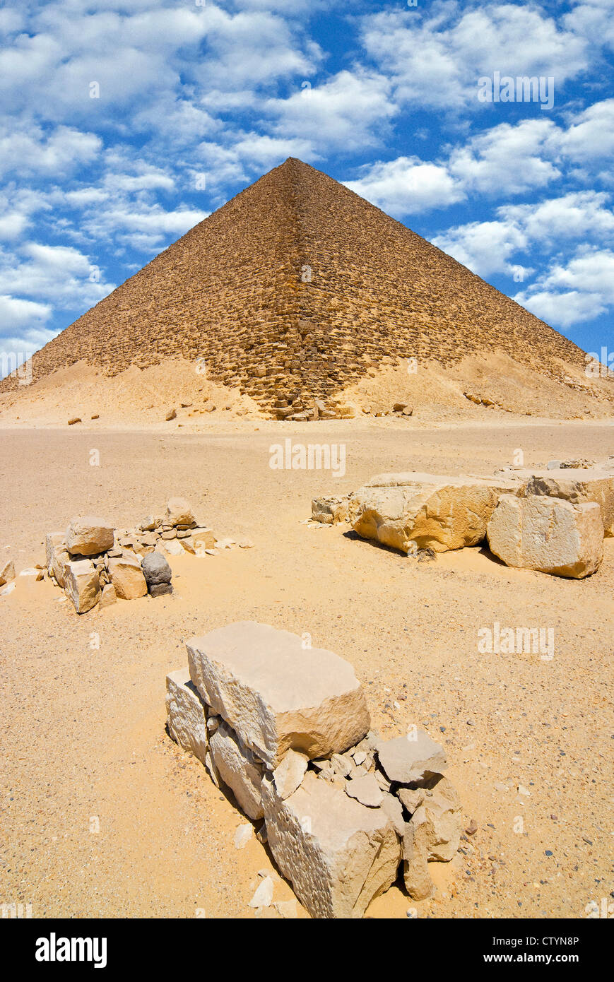 The Red Pyramid (Senefru or Snefru Pyramid), Dahshur, UNESCO World ...