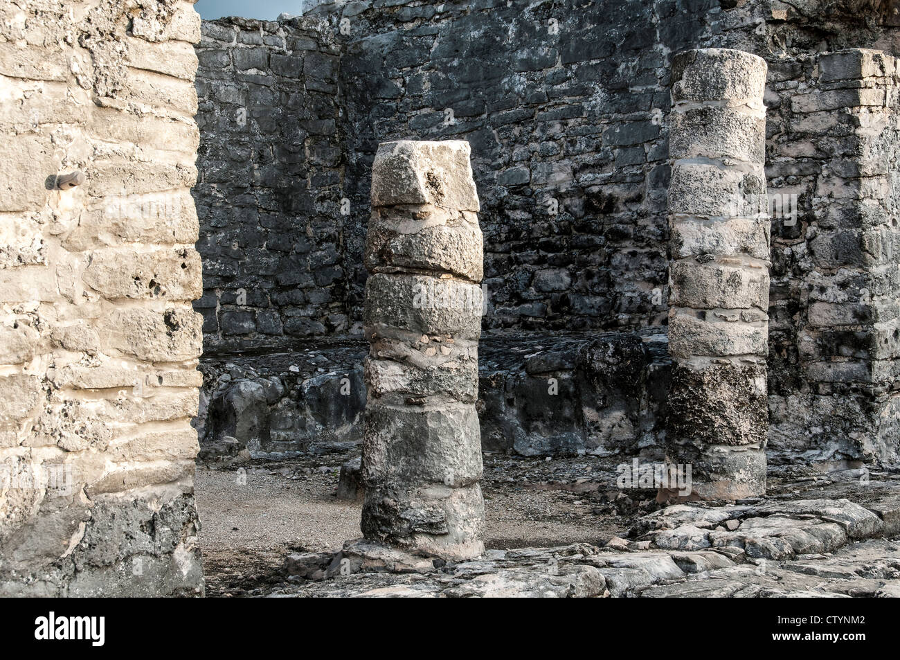 Casa del Cenote, House of the Cenote, Tulum Maya archaeological site ...