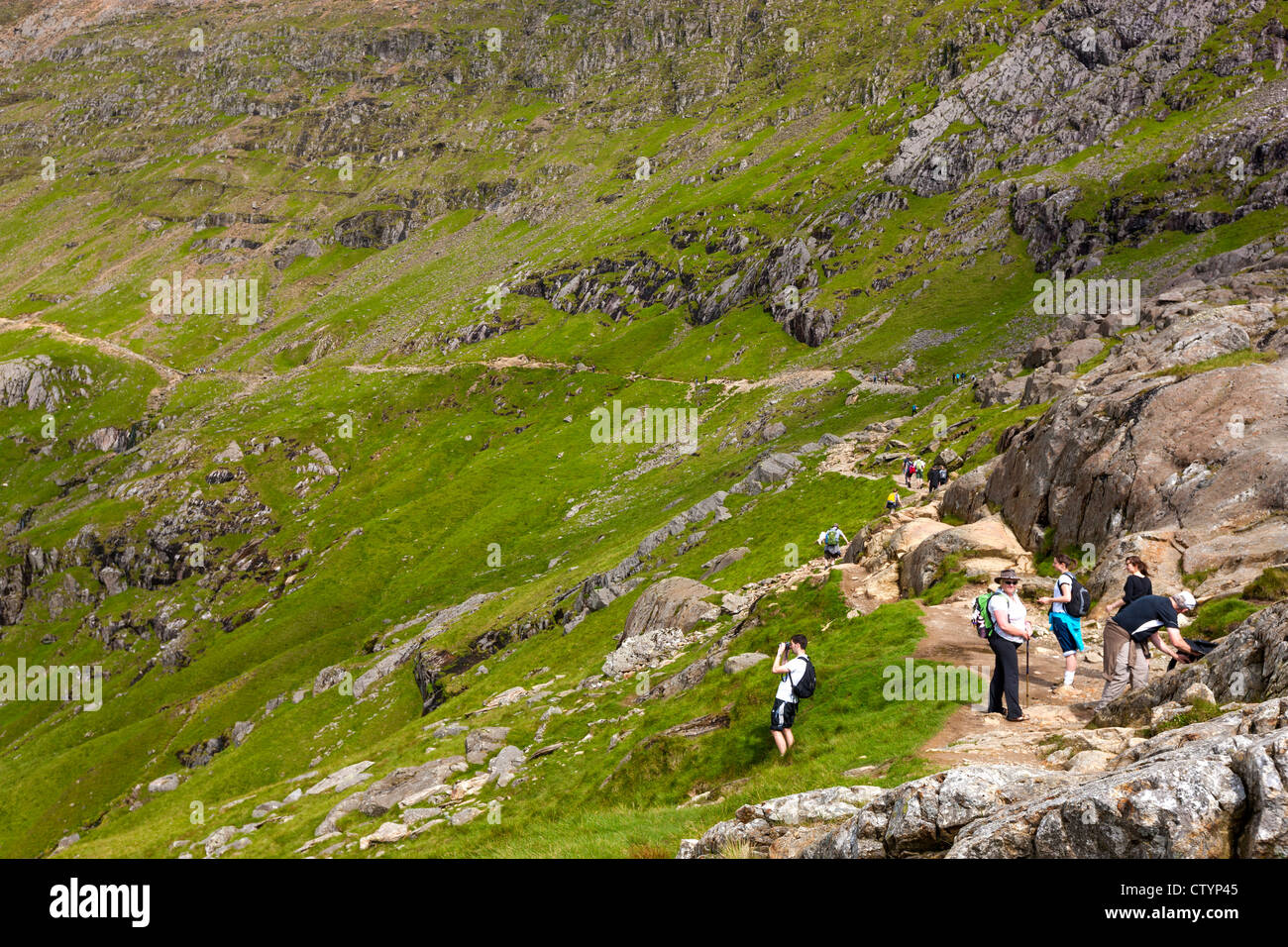 Pyg Track, Snowdonia National Park, Wales Stock Photo - Alamy