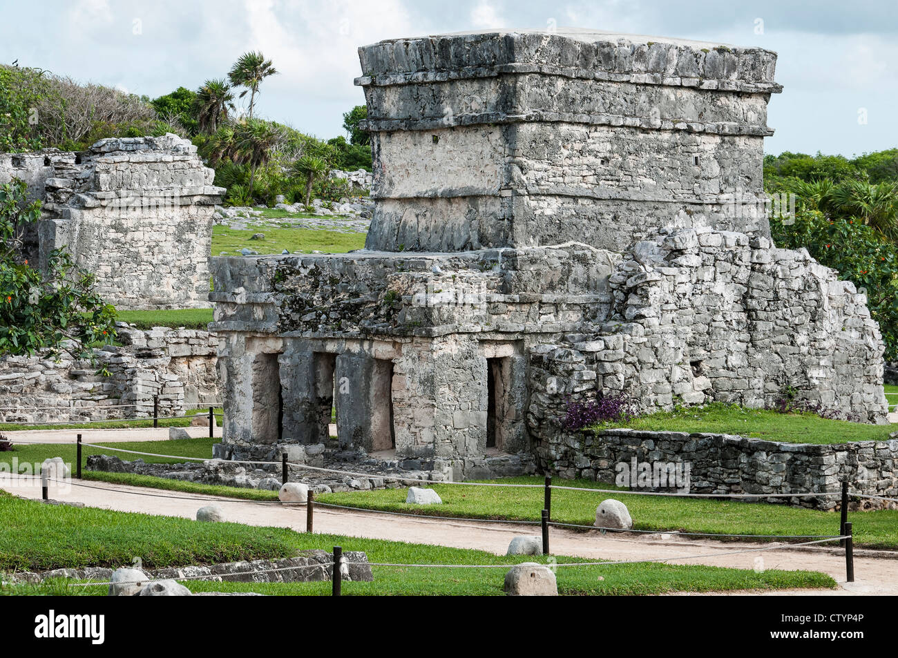 Tulum Maya archaeological site, Tulum, Riviera Maya, Quintana Roo ...