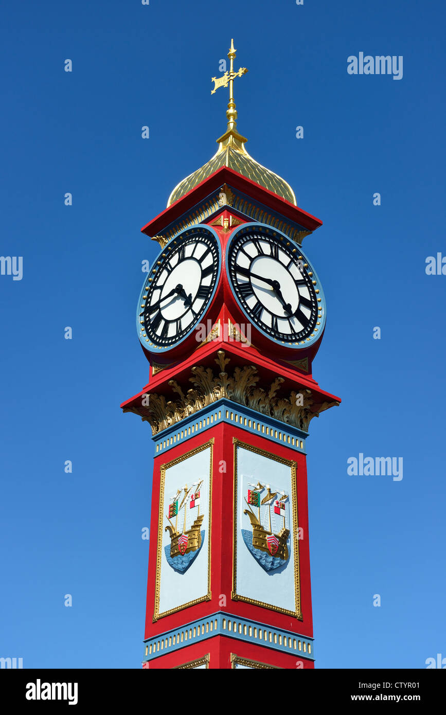 Queen Victoria's Jubilee Clock on promenade, Weymouth, Dorset, England ...