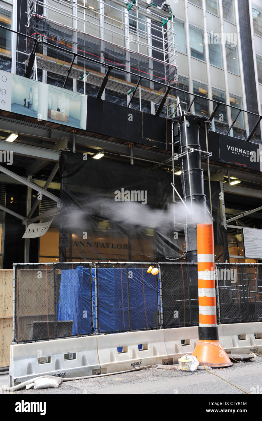 Barrier concrete metal fence rising rear plastic chimney hi-res stock ...