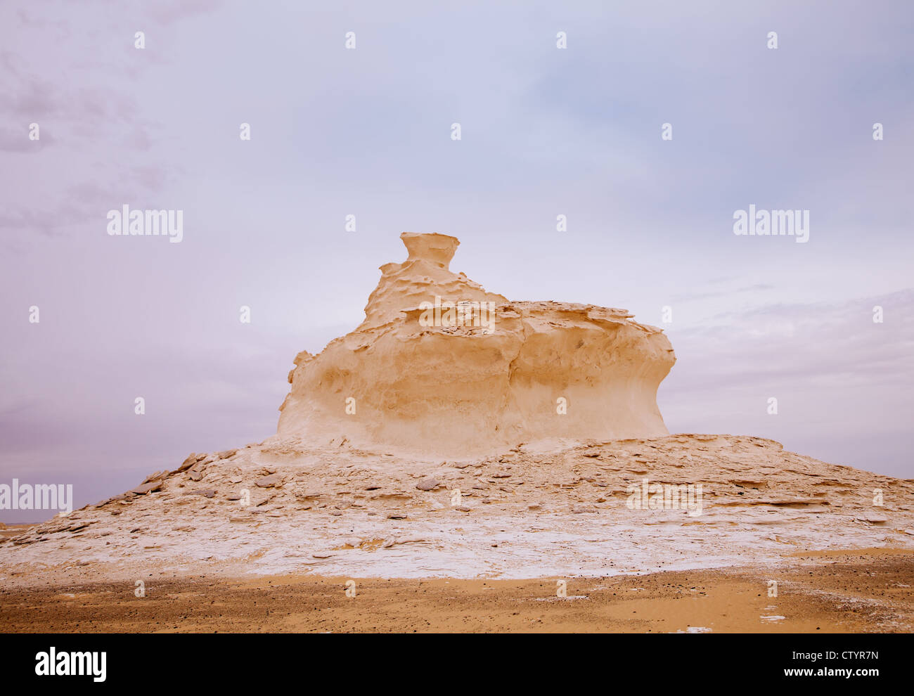 The limestone formation rocks in the Western White Desert, Egypt Stock ...