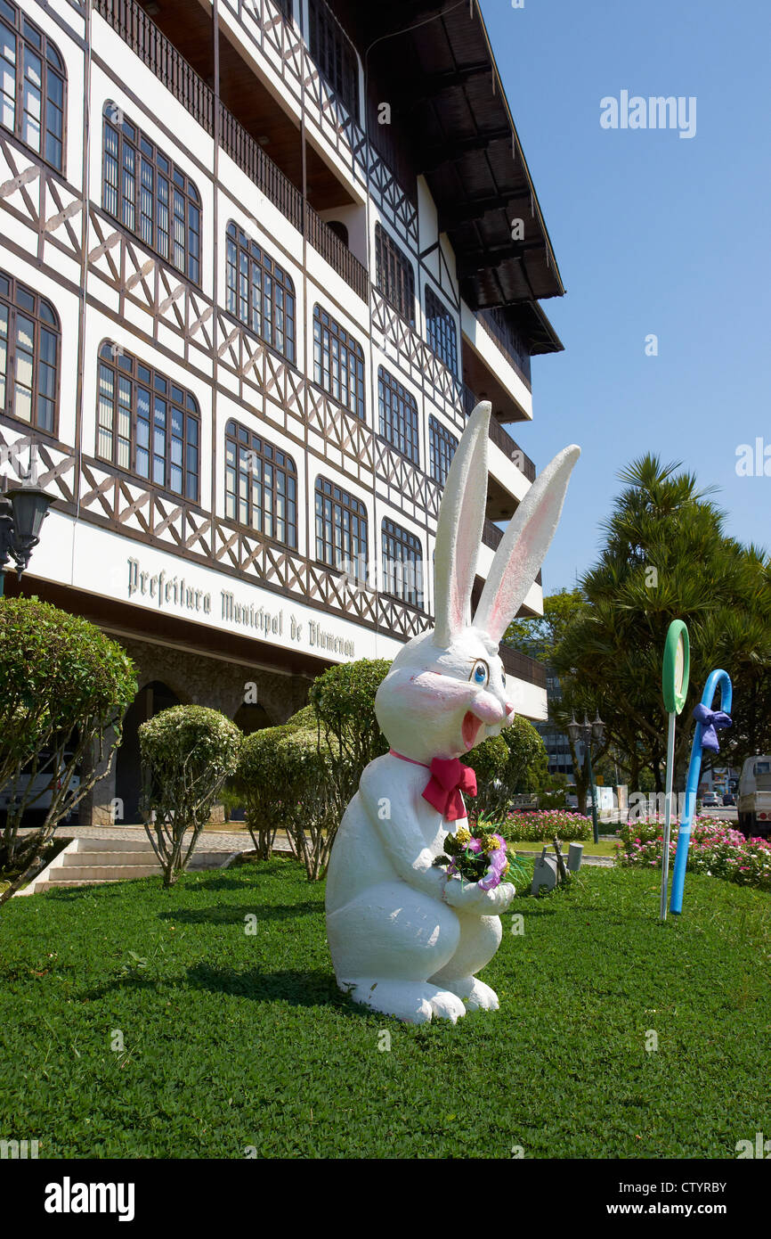 Easter decoration in the city Stock Photo - Alamy