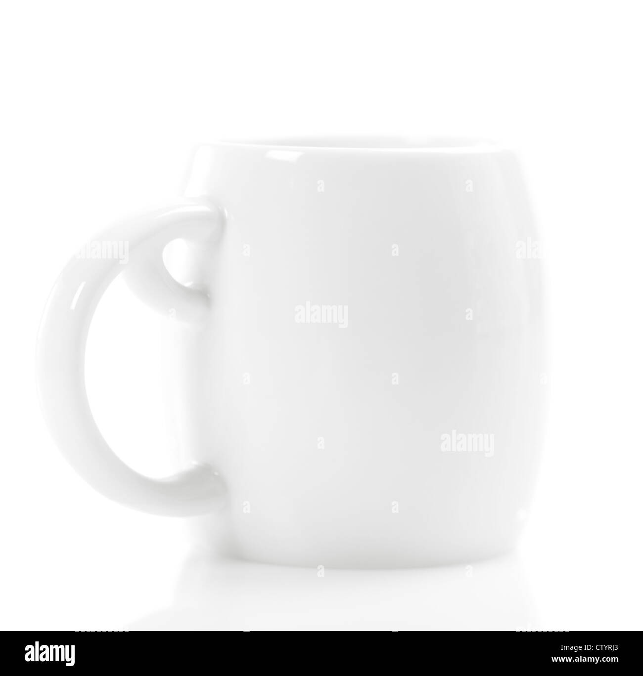 white espresso coffee cup on isolated white background, shallow dof ...